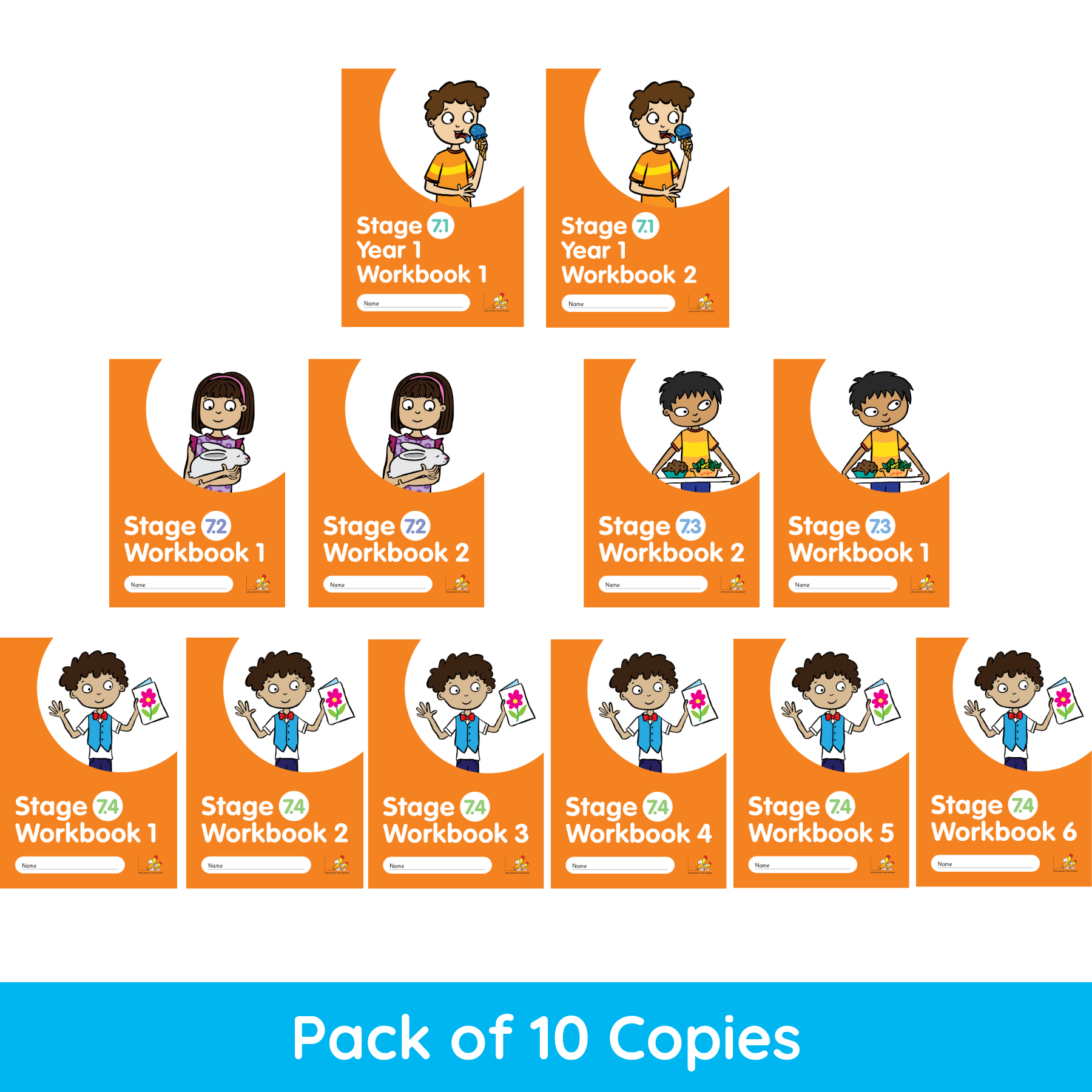Year 1 Workbooks Pack of 10