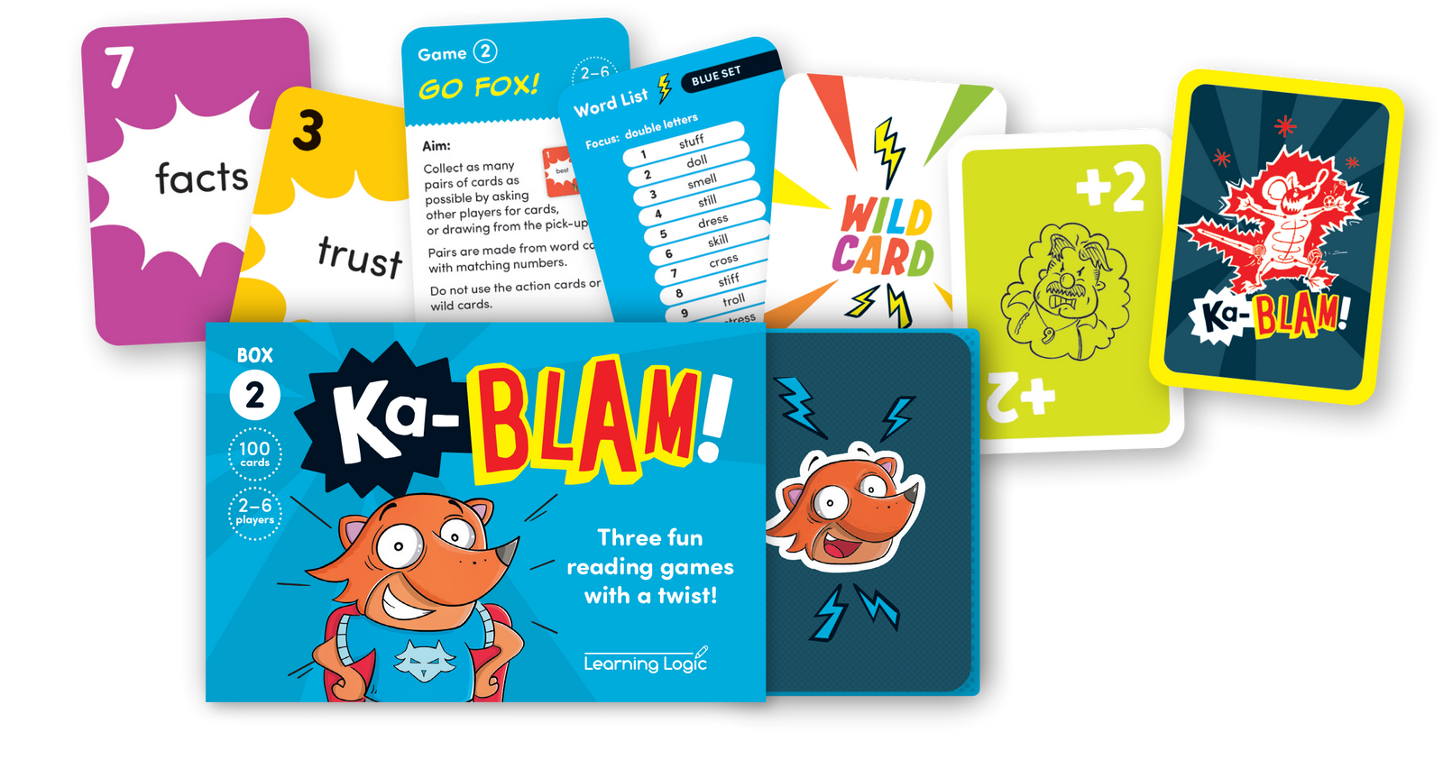 Fox Kid Ka-Blam! Pack Boxes 1-3 | Literacy Games