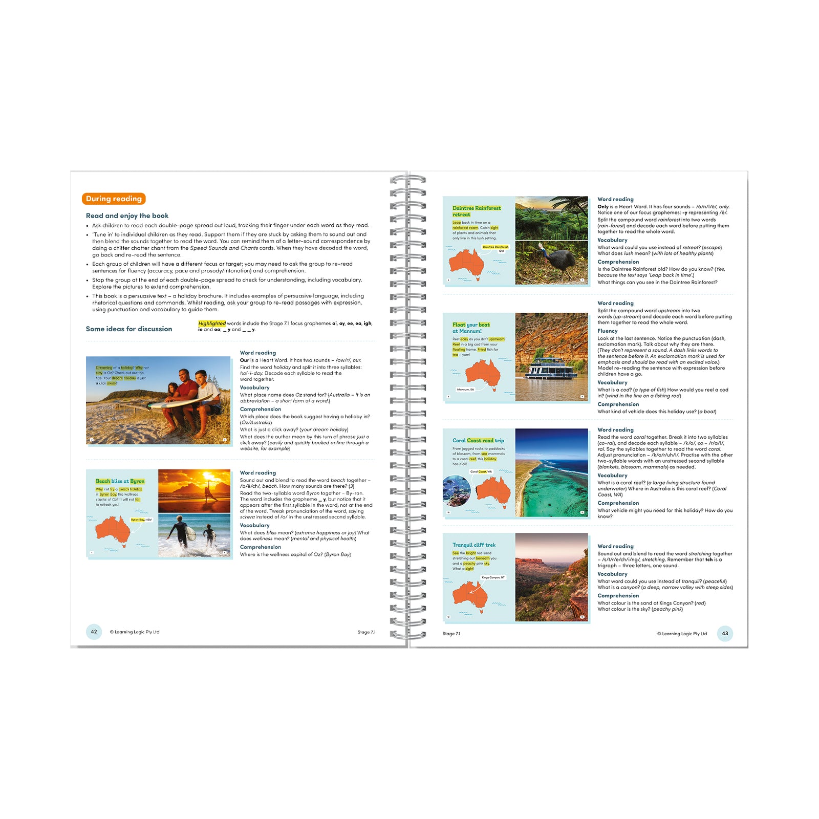 Big World Nonfiction Small Group Reading Teacher Notes Pack