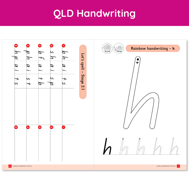 Stage 2 Literacy Workbook | Reading, Spelling & Writing Practice