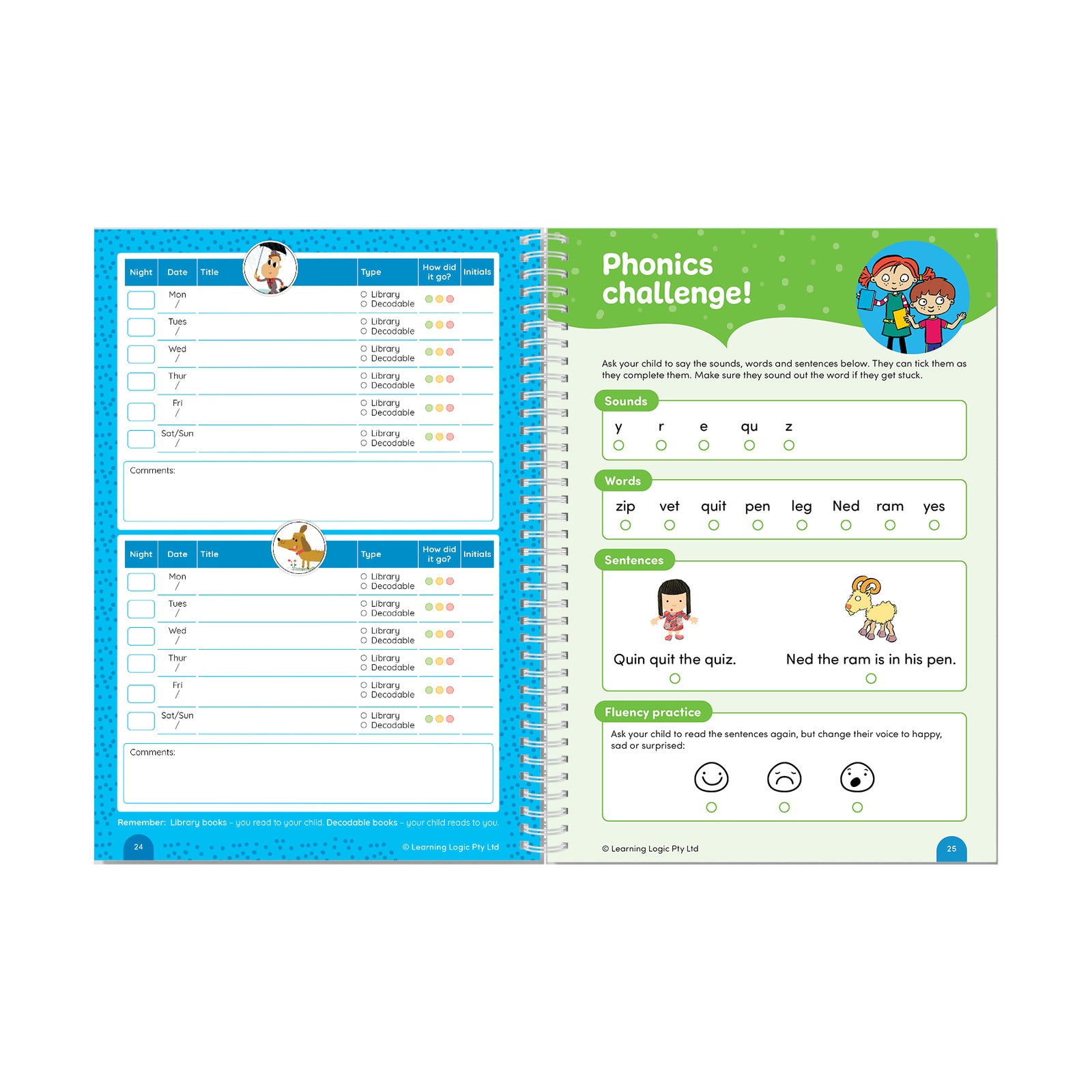 Home Reading Journal - Foundation (Single or 20 Pack)