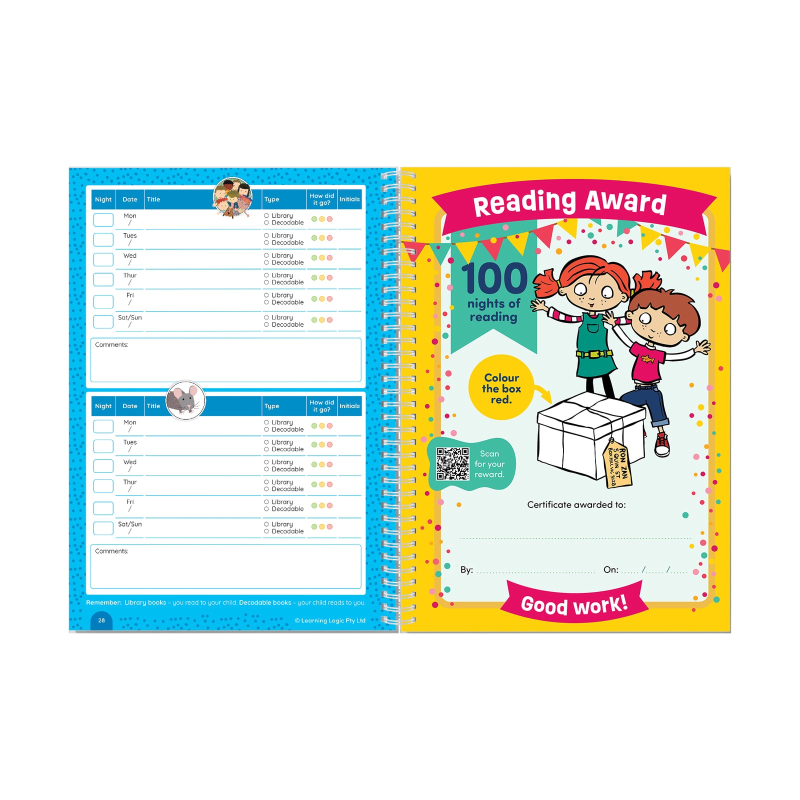 Home Reading Journal - Foundation (Single or 20 Pack)
