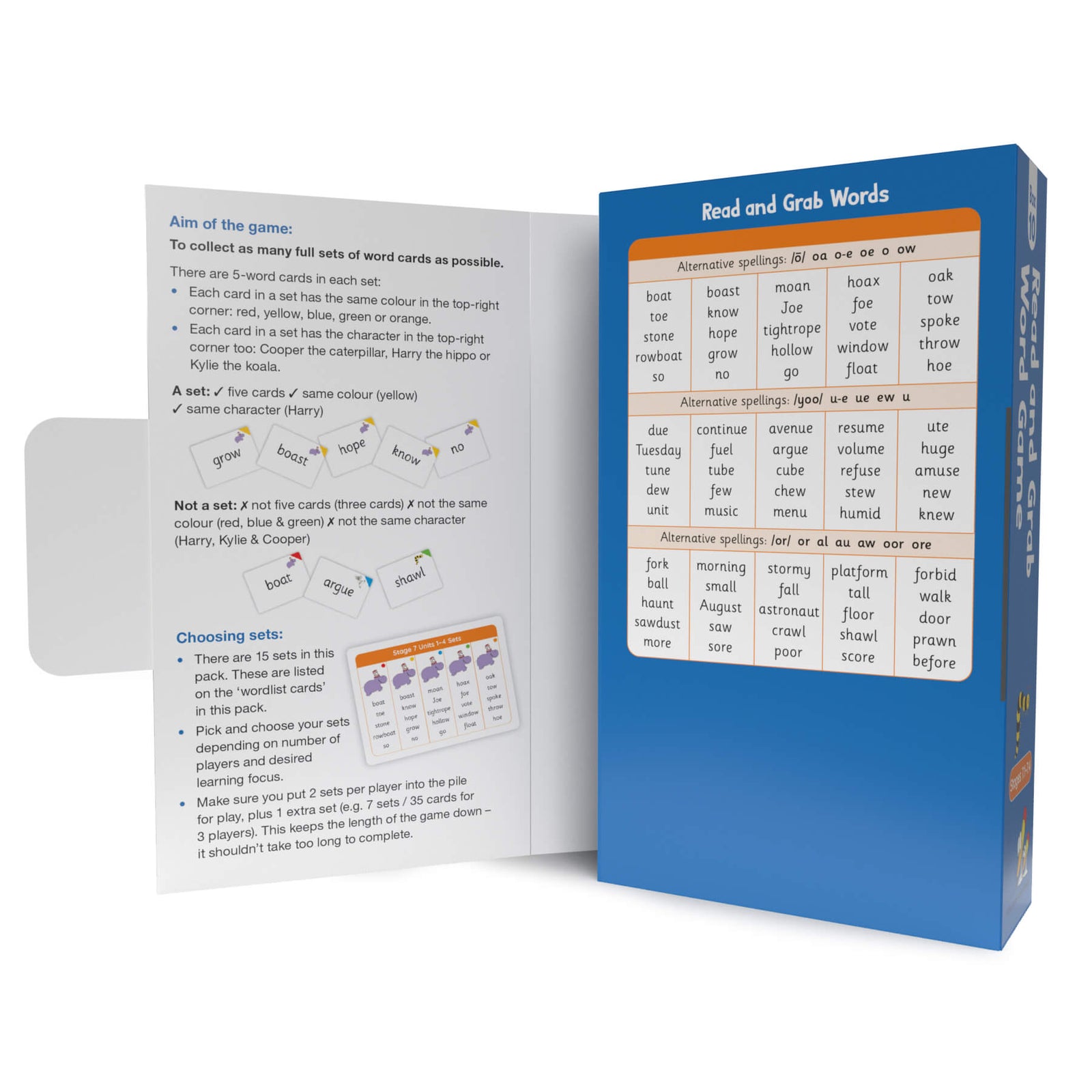 Read and Grab Word Game Box 10 | Phonics Game