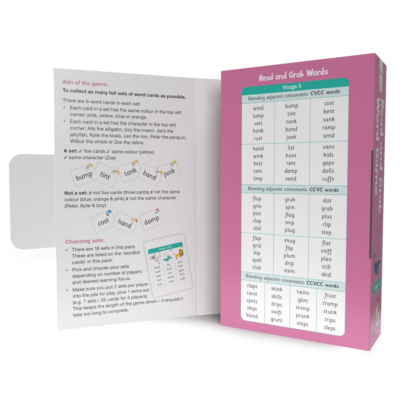 Read and Grab Word Game Box 3 | Phonics Game