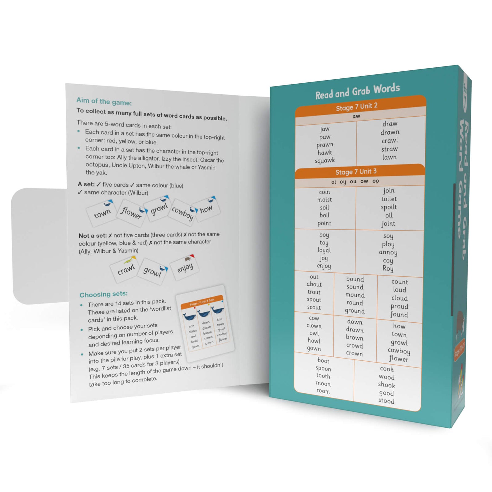 Read and Grab Word Game Box 7 | Phonics Card Game