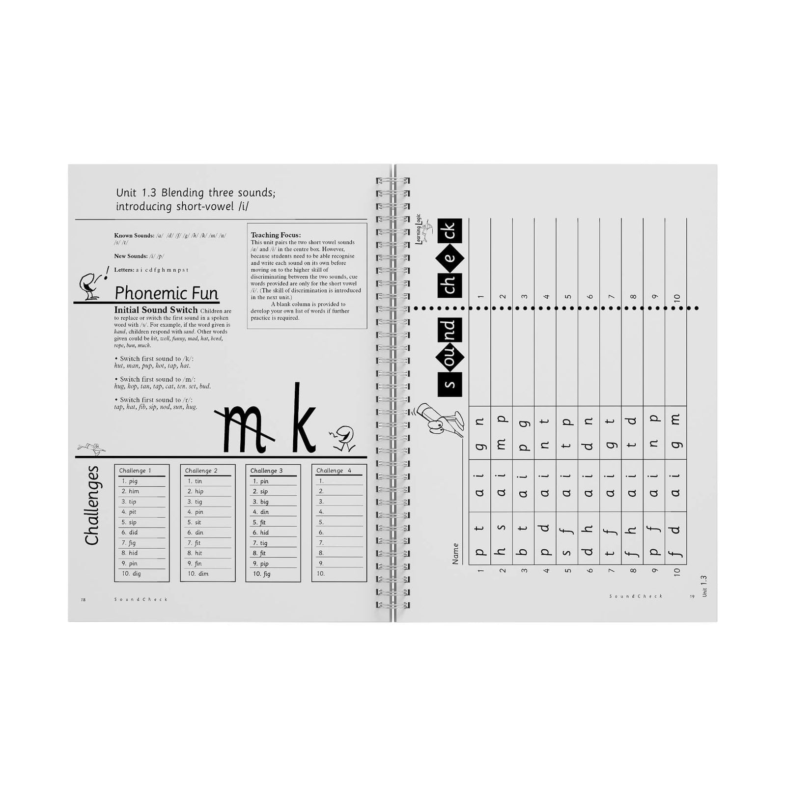 Spelling Pack - SoundCheck 1 & 2 plus Sound Swap Word Game