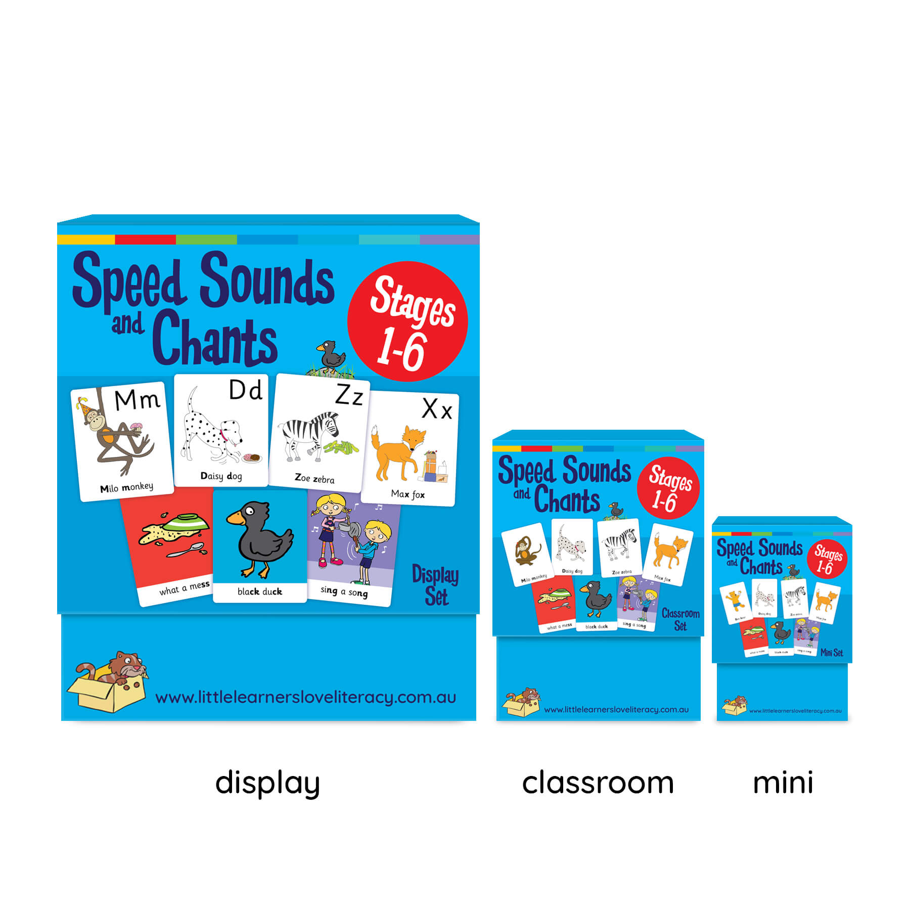 Speed Sounds and Chants Cards Stage 1-6 Pack