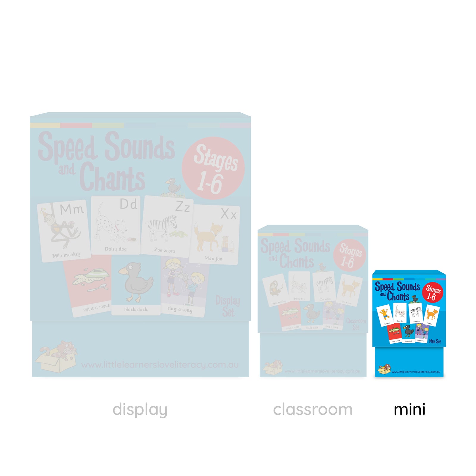 Speed Sounds and Chants Cards Stage 1-6 Mini Set